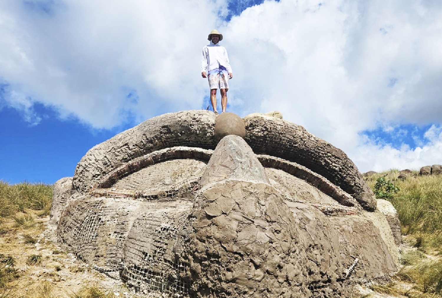 Respect the earth, says angry giant head sculpture near N3 | The Witness