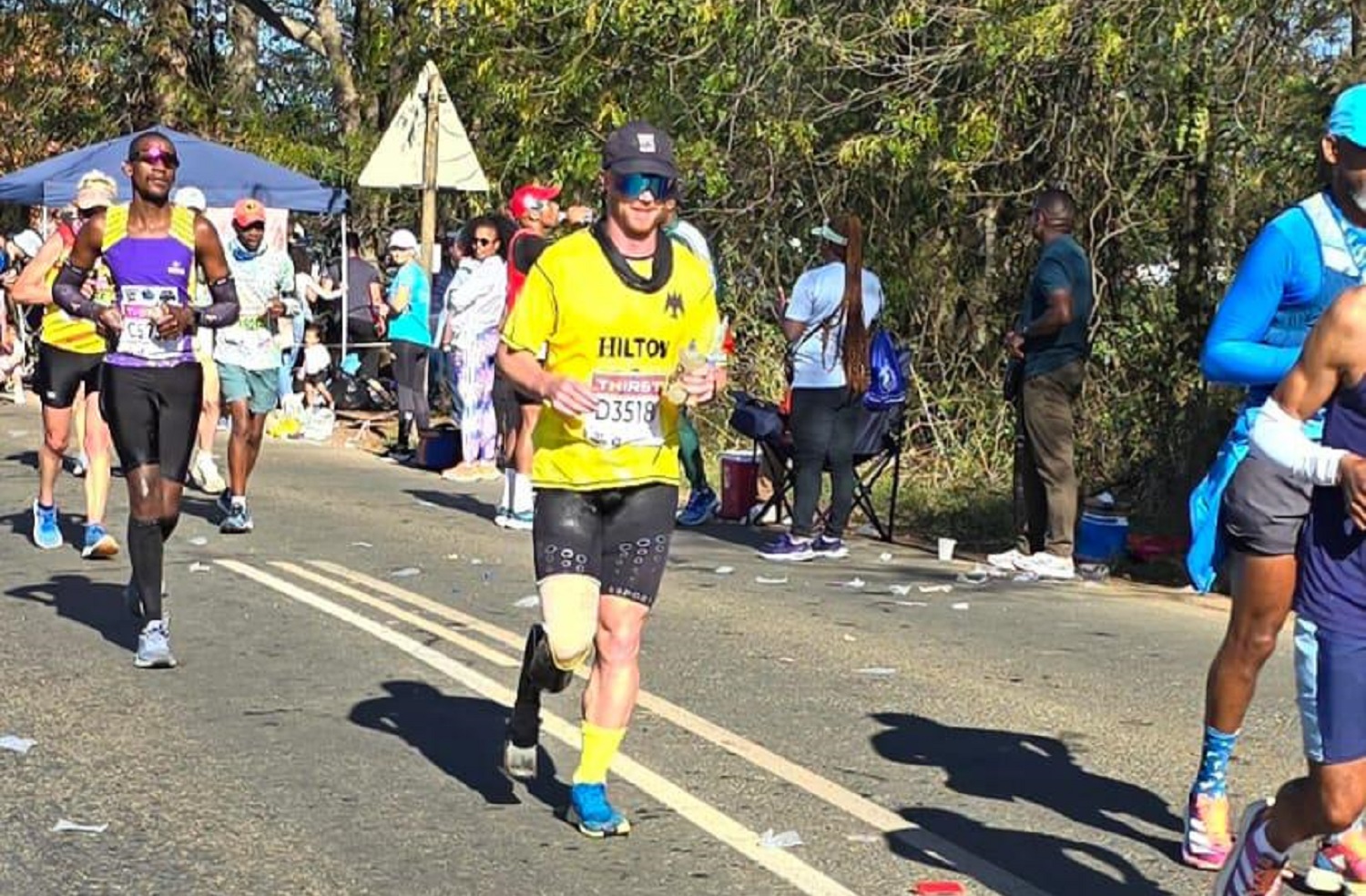 ‘Go slow but don’t stop’, says 31-year-old amputee Comrades runner ...