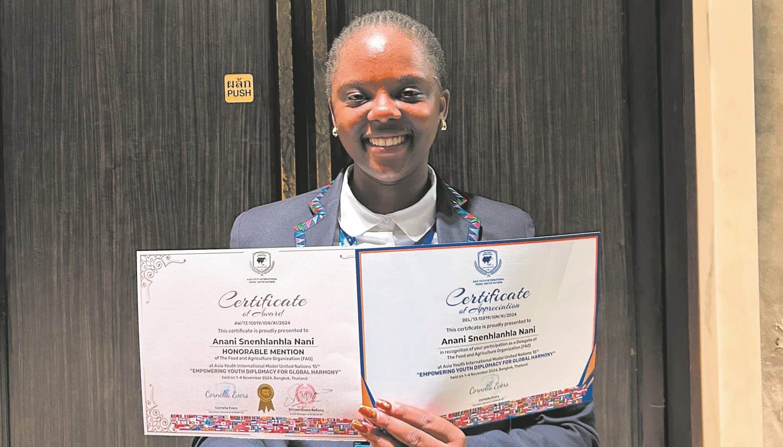 DUT student shines at world youth leadership summit | The Witness