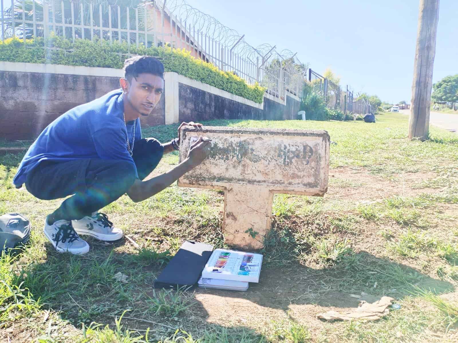 Young Copesville artist gives quirky makeover to faded road signs | The ...