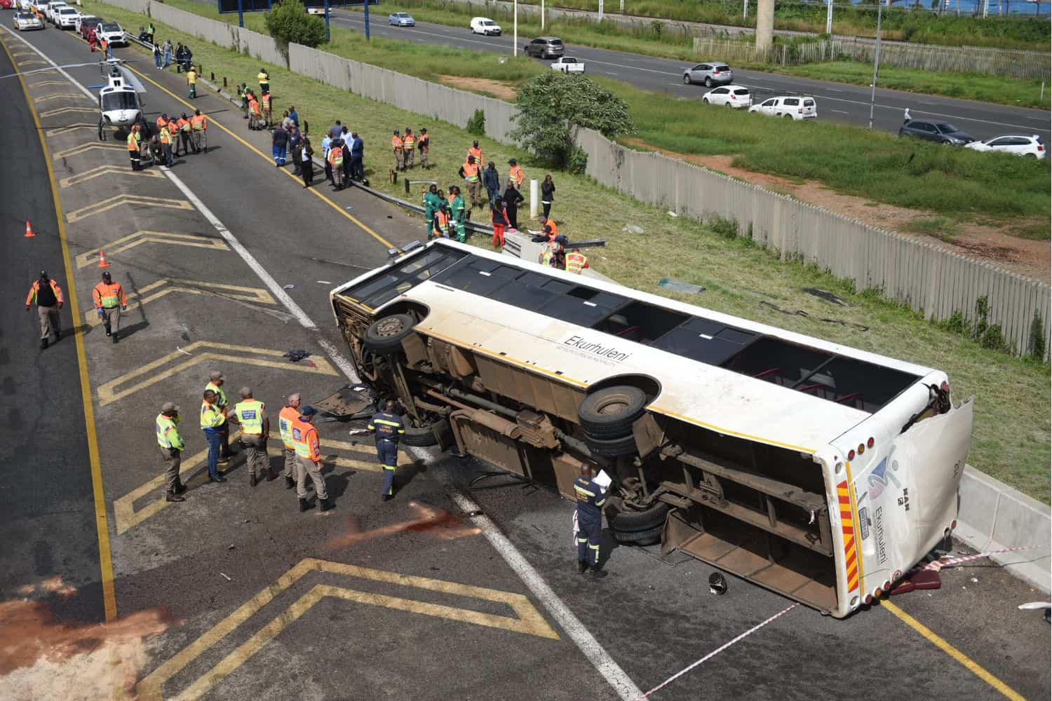 At least 12 dead in East Rand bus crash near OR Tambo Airport | The Witness