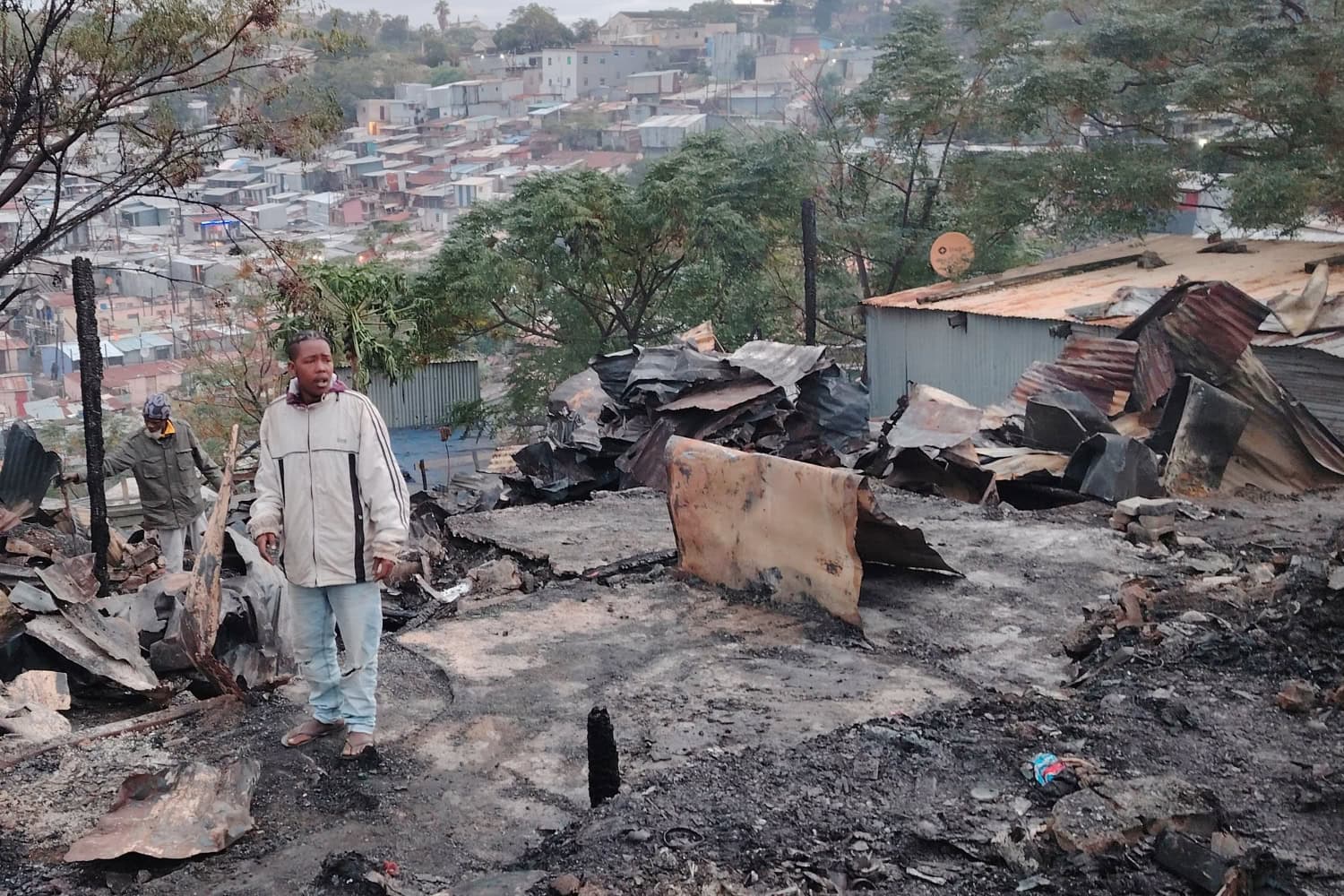 PICS | Dozens left homeless as fire guts Kennedy Road informal ...