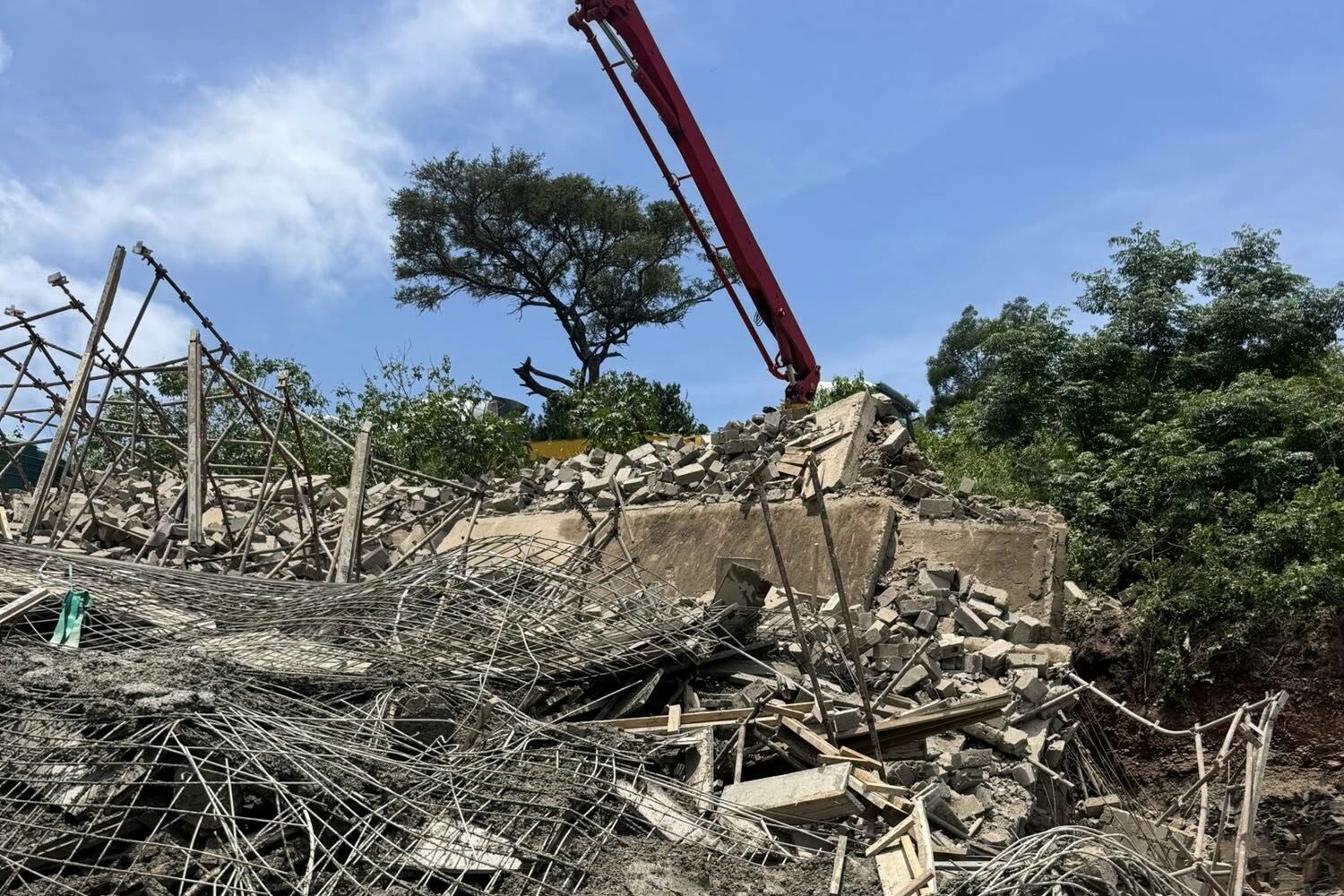 Search and rescue operations continue as people remain trapped from ...