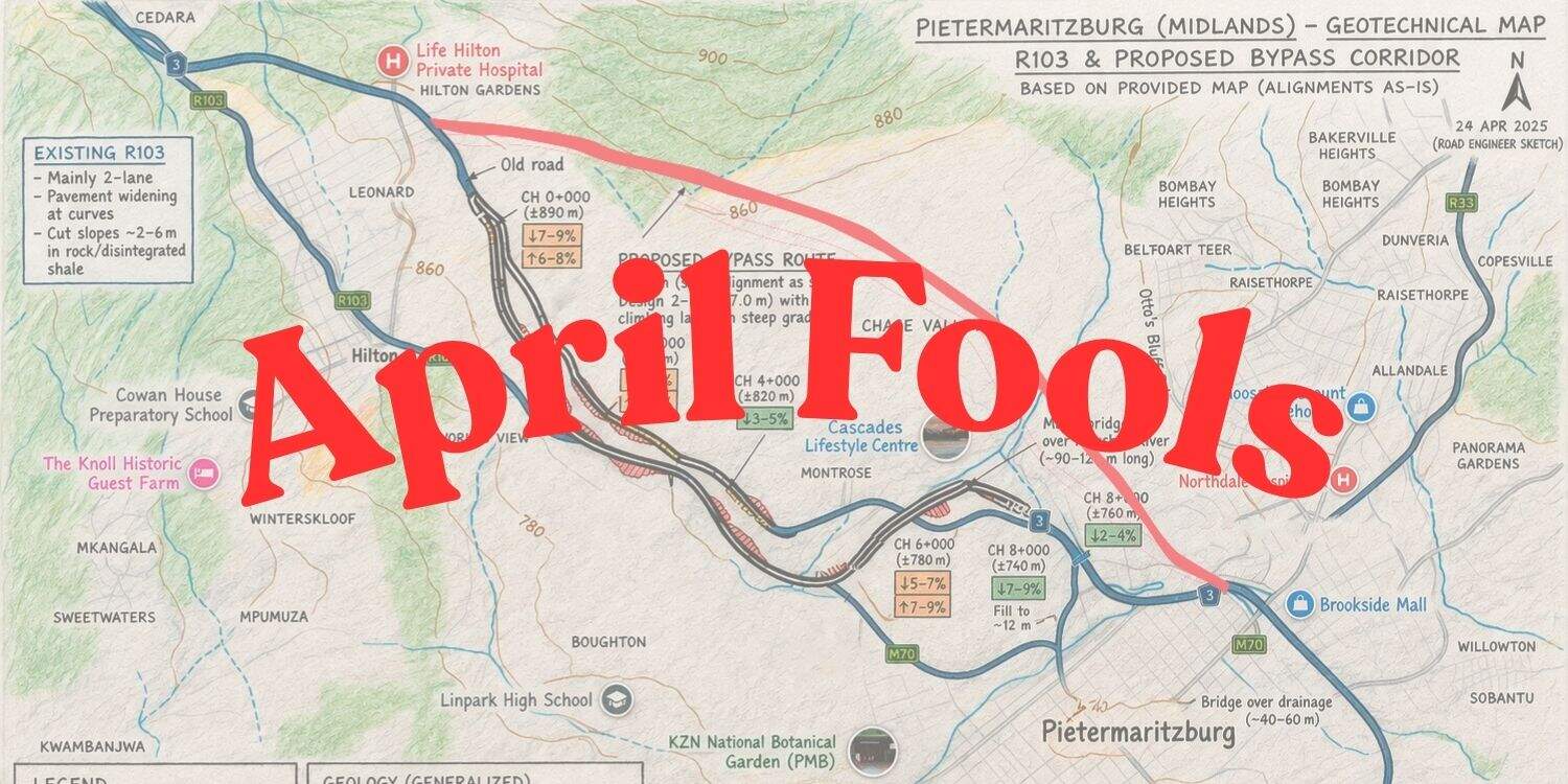 UPDATE | N3 through your suburb? Not quite — Happy April Fools! | The ...